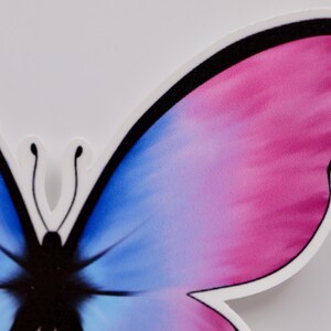 Blue and Pink Butterfly Sticker - so Many Options!! - Etsy