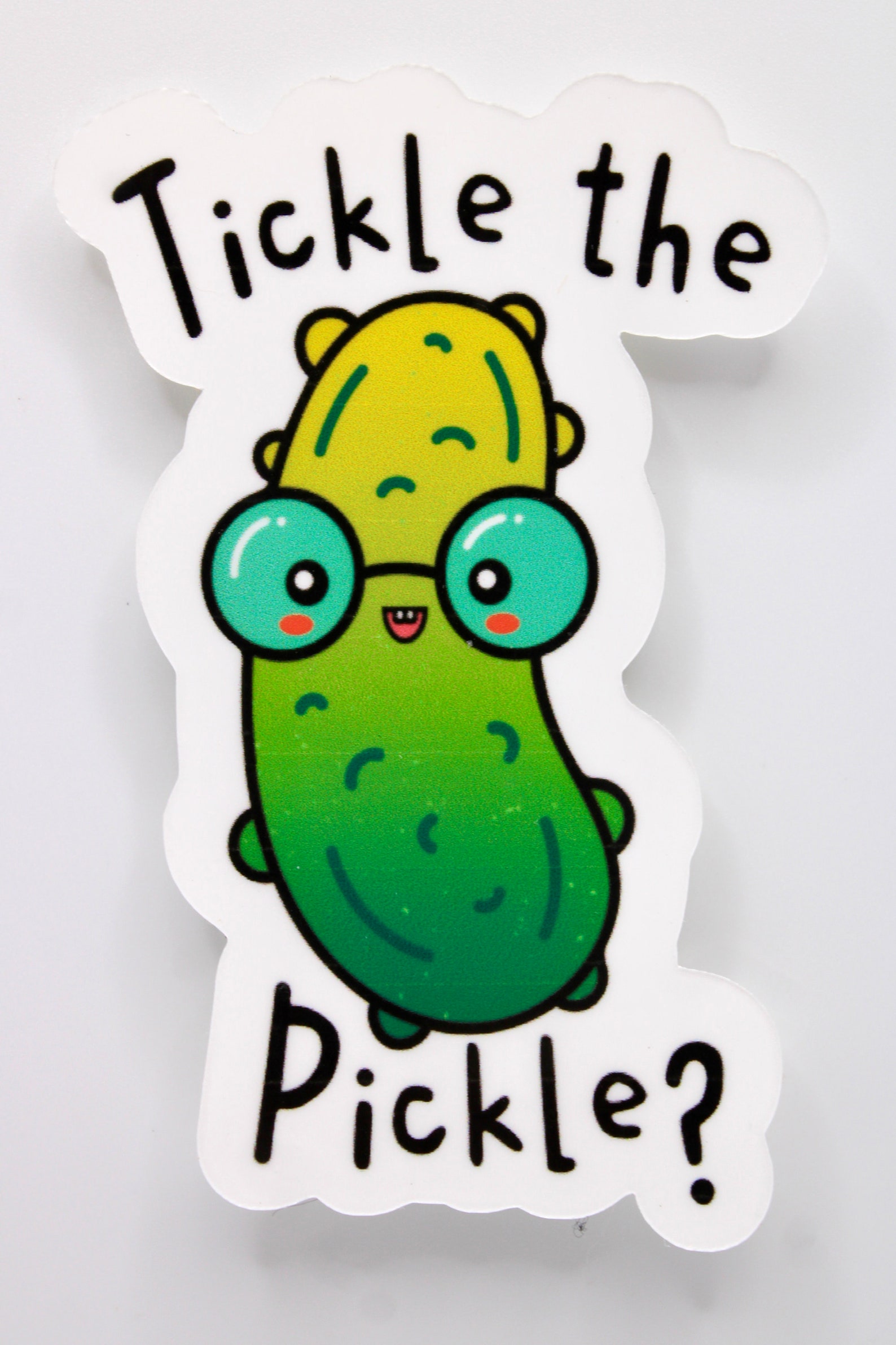 Tickle the Pickle Funny - Gag Sticker - Waterproof and Weatherproof - Etsy