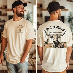 Western Shirt Men Oilfield Cowboy Ranch Supply Graphic Shirt Mens ...