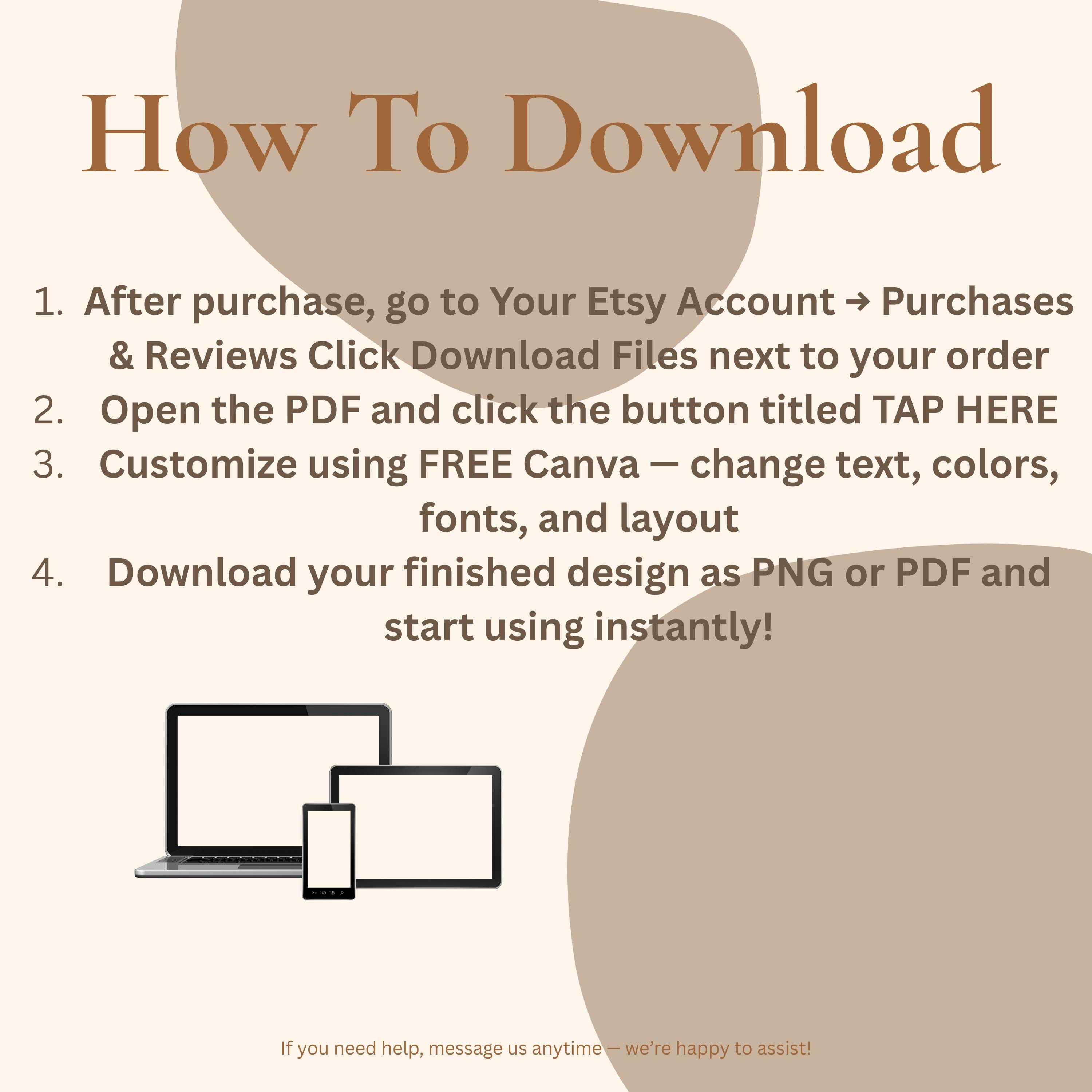 Editable Thank You Card Template Small Business Insert Card Printable ...