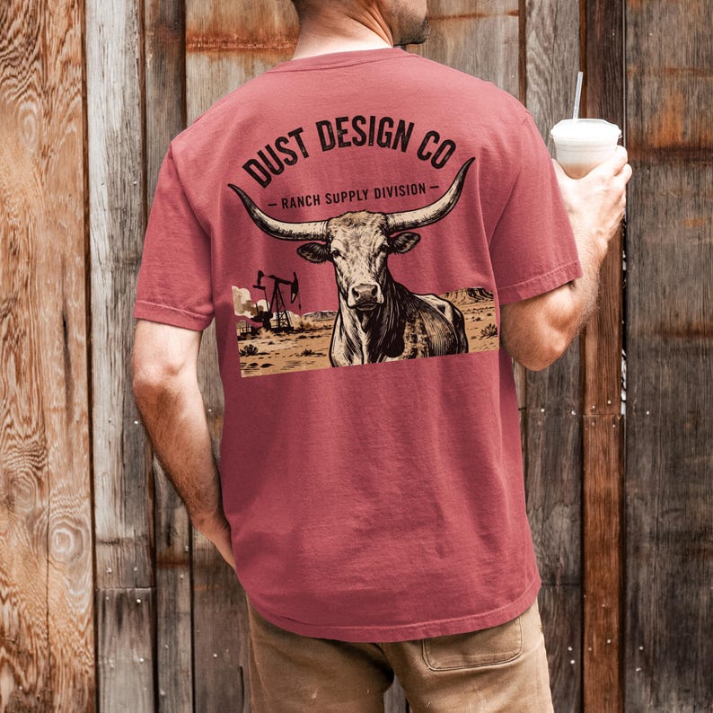 Western Shirt Men Oilfield Cowboy Ranch Supply Graphic Shirt Mens ...