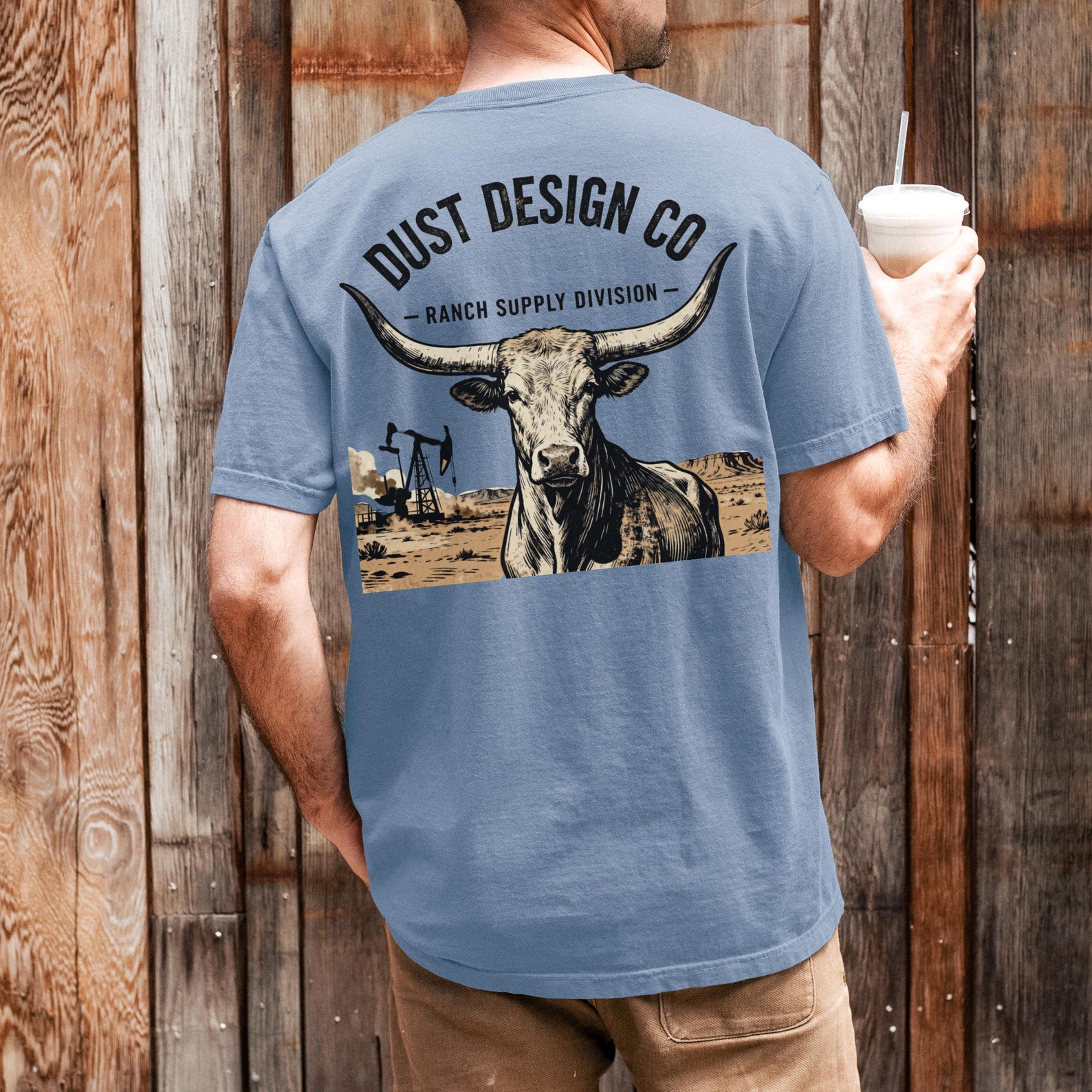 Western Shirt Men Oilfield Cowboy Ranch Supply Graphic Shirt Mens ...