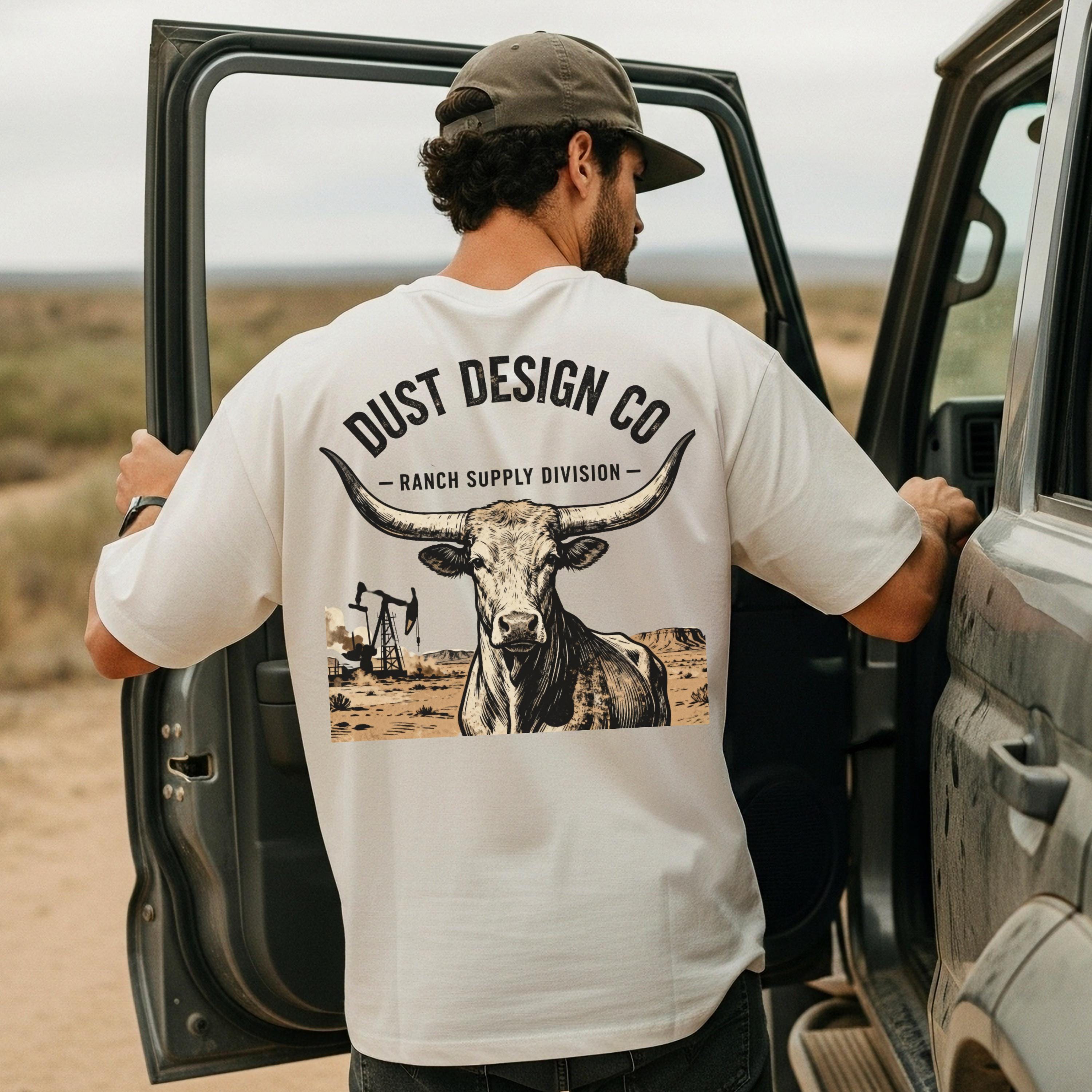 Western Shirt Men Oilfield Cowboy Ranch Supply Graphic Shirt Mens ...