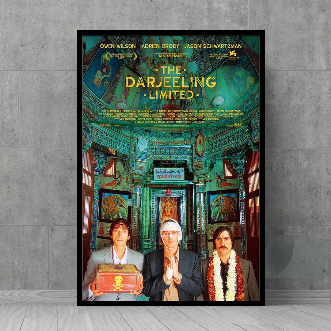 The Darjeeling Limited Movie Poster - Wall Art - Vintage Posters ...
