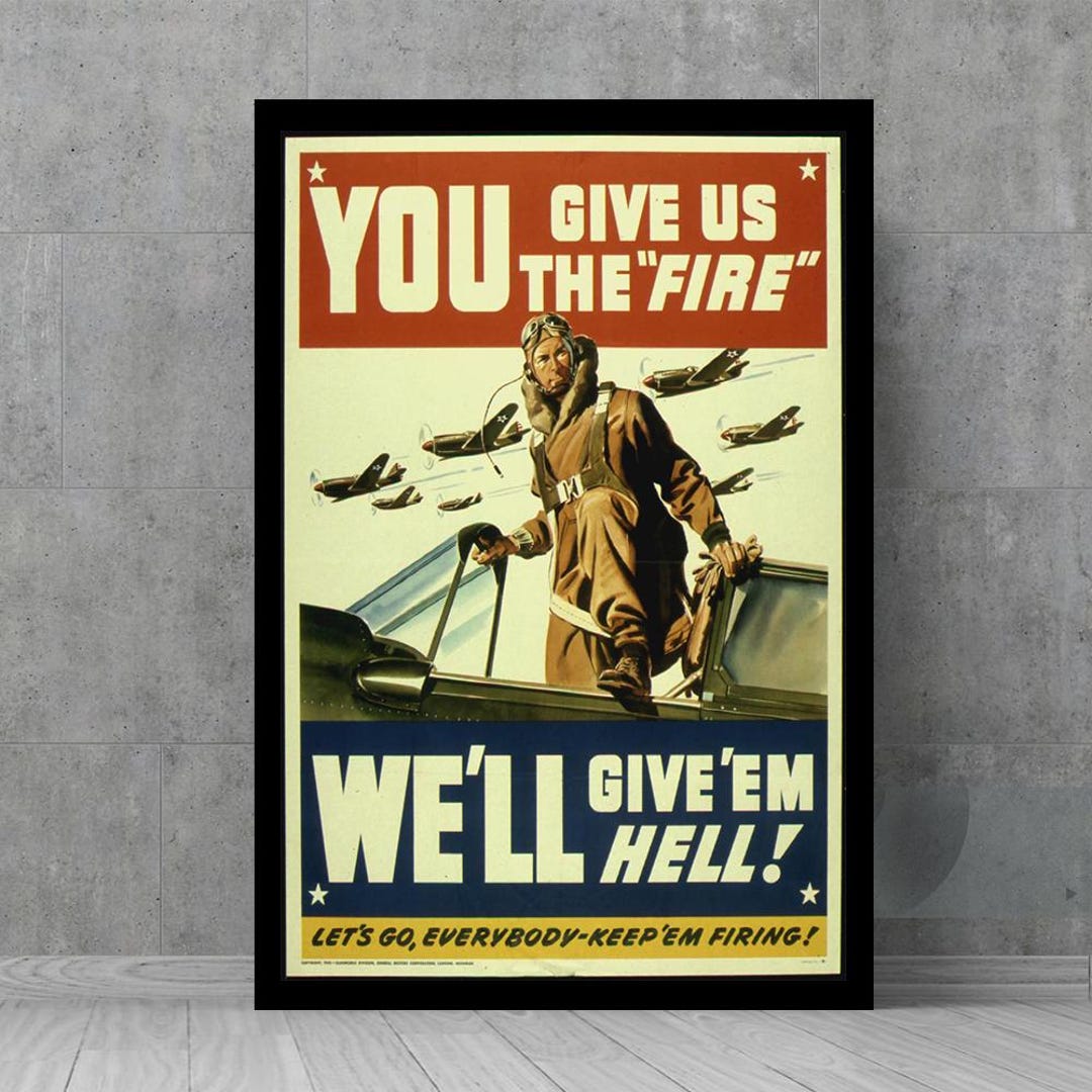 You Give Us the Fire 1942 Air Force Movie Poster - Wall Art - Vintage ...
