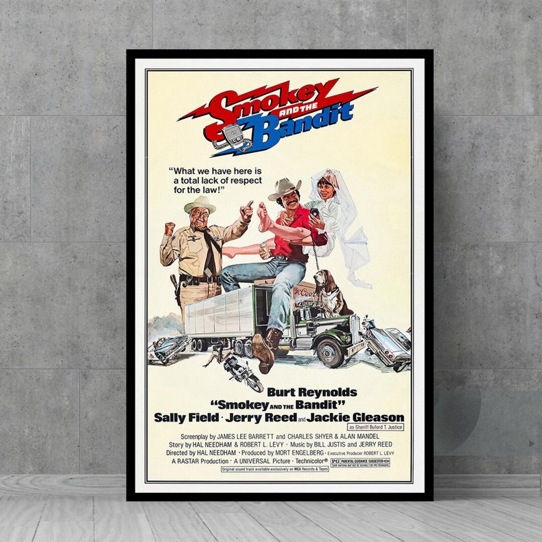 Smokey and the Bandit Movie Poster - Wall Art - Classic Movie Posters ...
