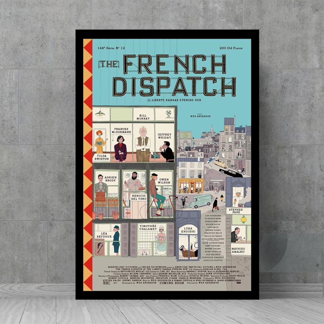 The French Dispatch Movie Poster - Wall Art - Vintage Posters - Retro ...