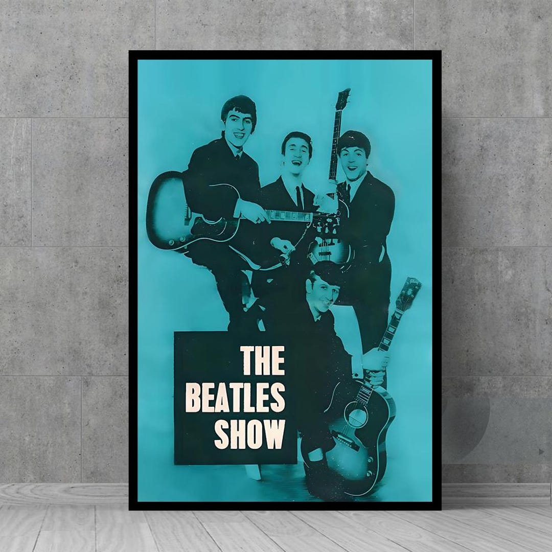 Classic Beatles Music Gig Concert Poster - Wall Art - Vintage Posters ...