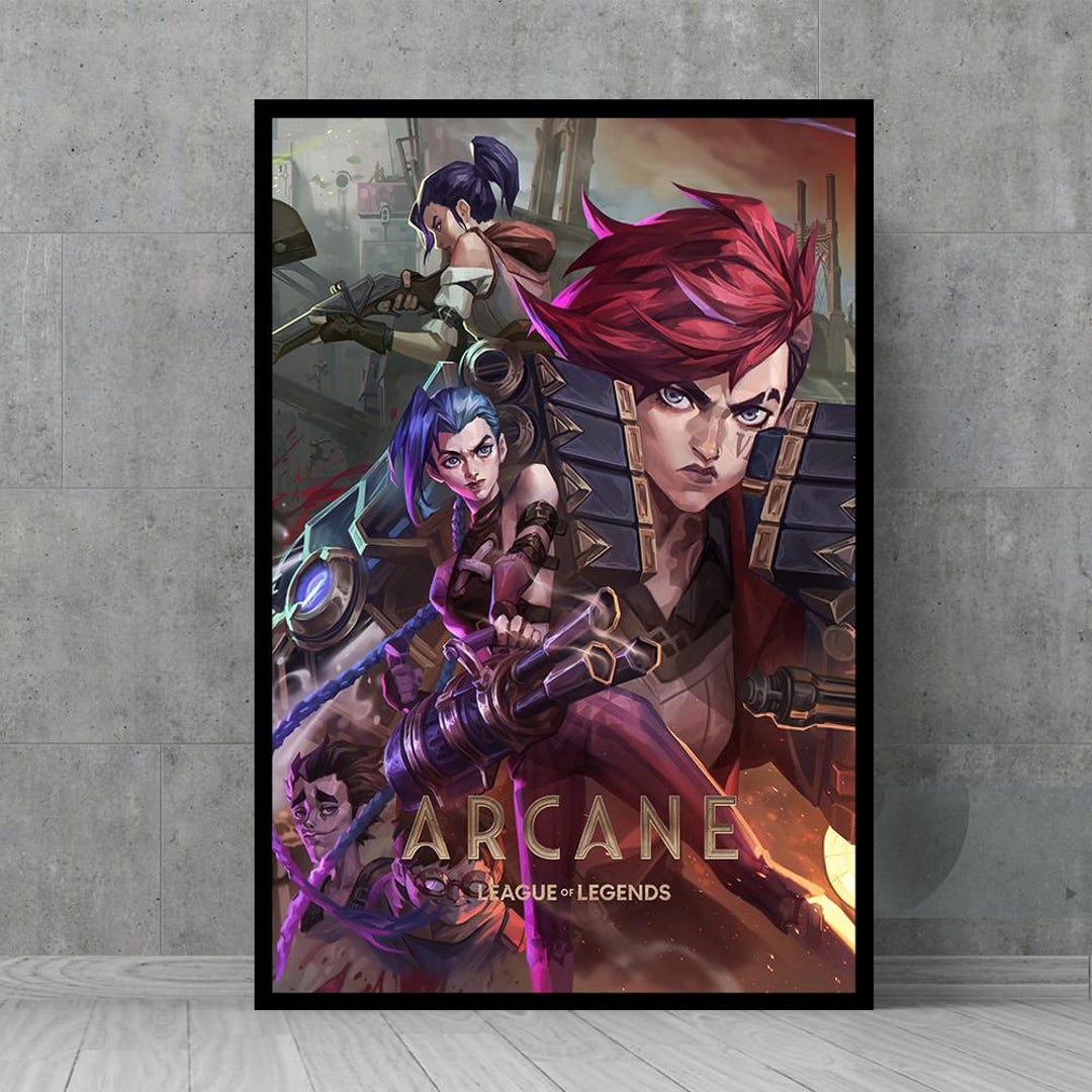 Arcane Movie Poster - Arcane League of Legends Season 1, Season 2 Movie ...
