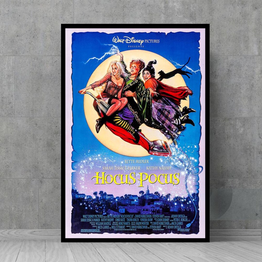 1993 Hocus Pocus Movie Poster - Wall Art - Vintage Posters - Retro Wall ...