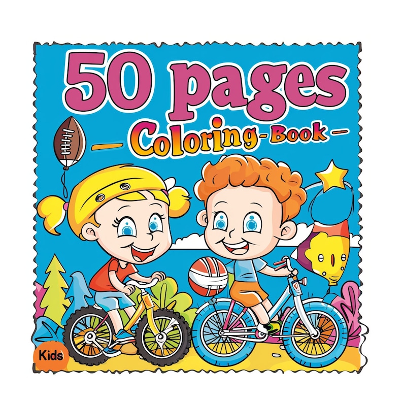 Coloring Pages Kids 50 Pages,instant Download,digital Coloring Book for ...