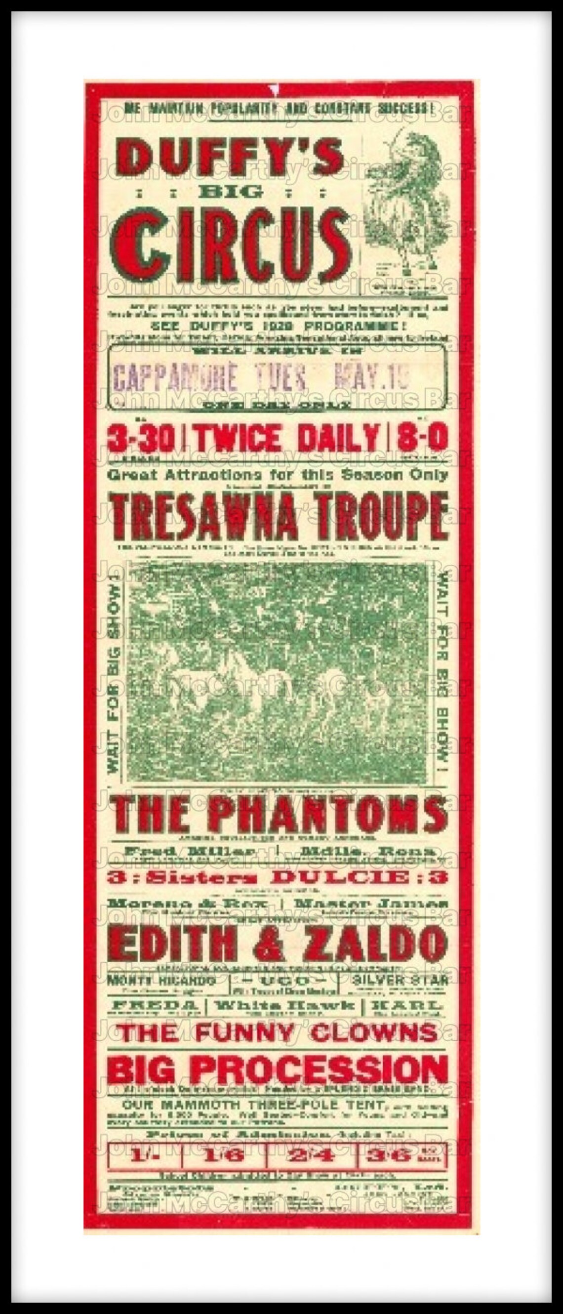 3 Feet Large Vintage Poster for Interior Decor | Circus | Ireland ...