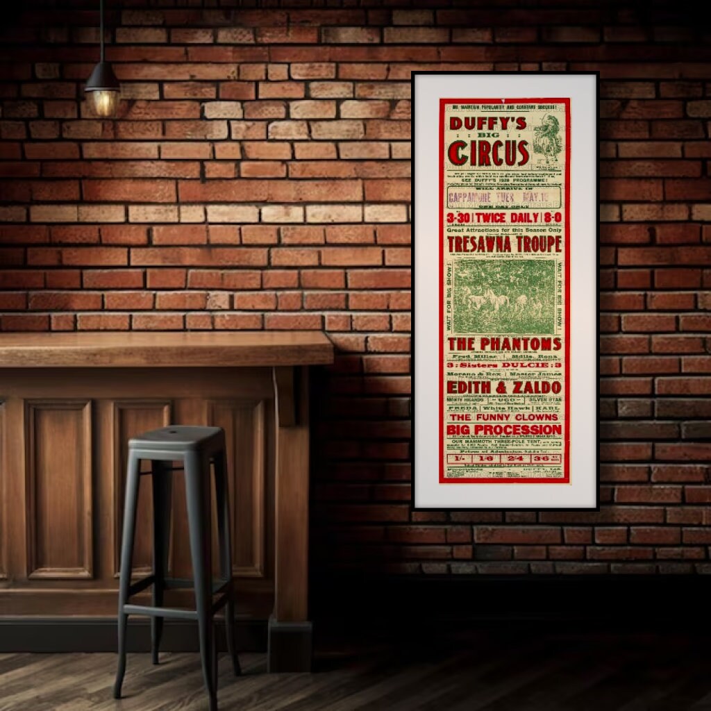 3 Feet Large Vintage Poster for Interior Decor | Circus | Ireland ...