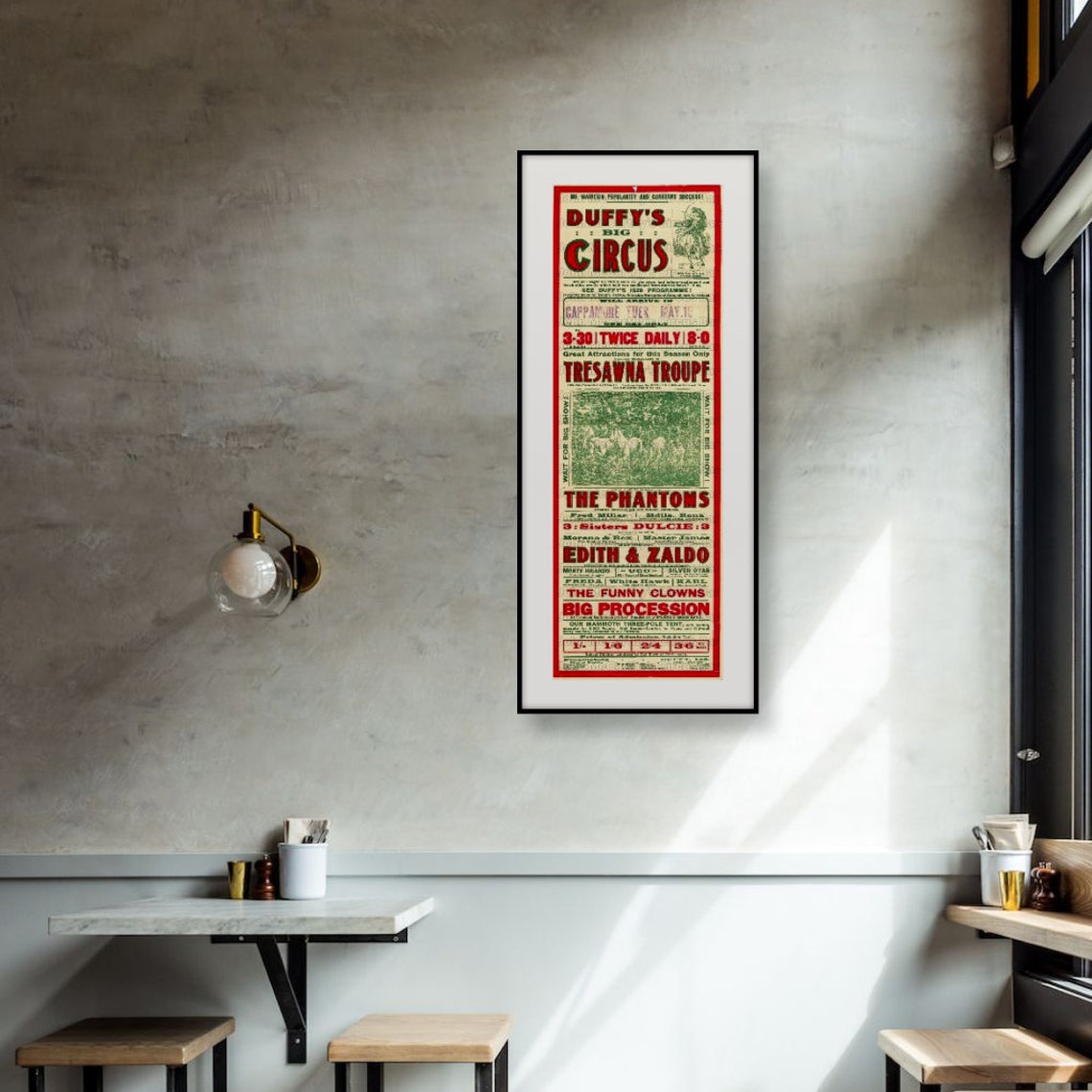 3 Feet Large Vintage Poster for Interior Decor | Circus | Ireland ...