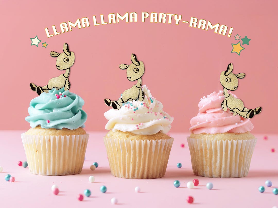 Kids Birthday - Llama Llama Party-rama! | SET OF TWELVE (12) Llama ...