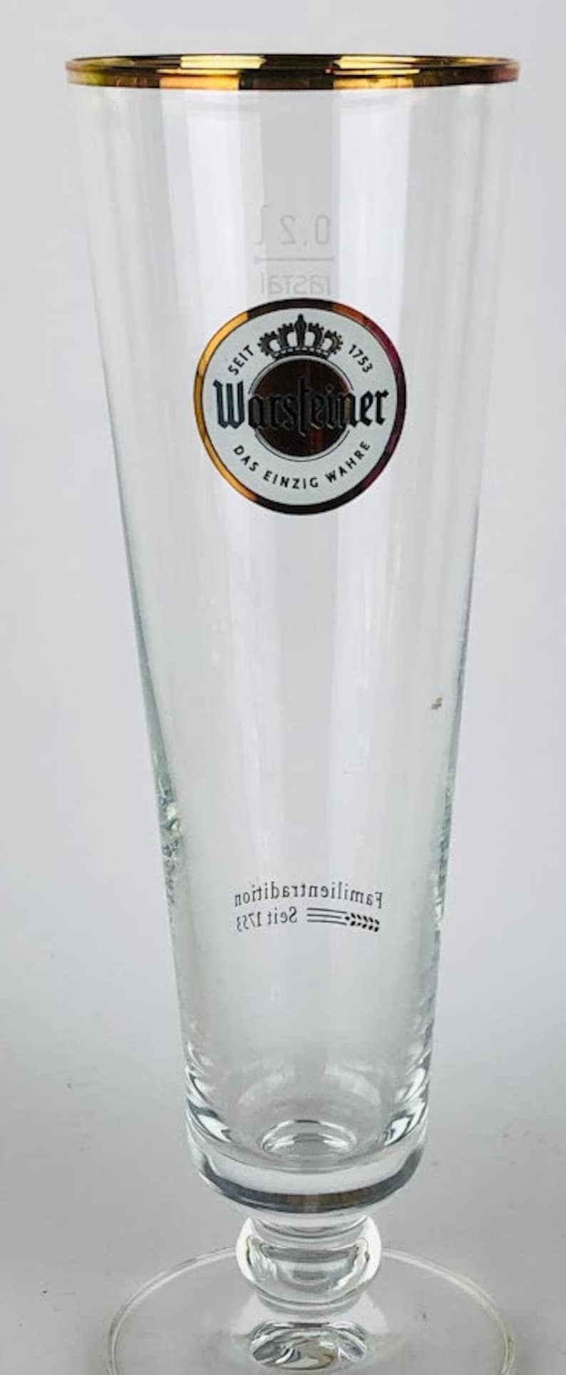 6 X Warsteiner Beer Glasses 0.2l - Etsy