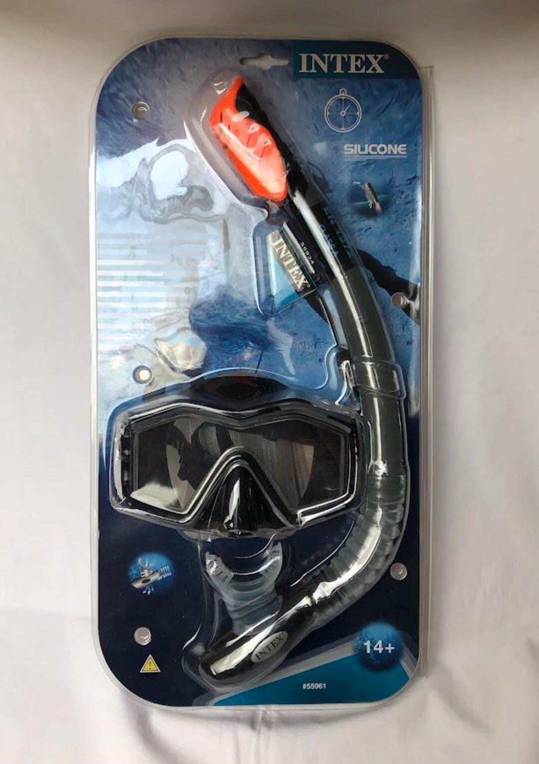 1 X Intex Diving Set Silicone Diving Mask With Snorkel - Etsy
