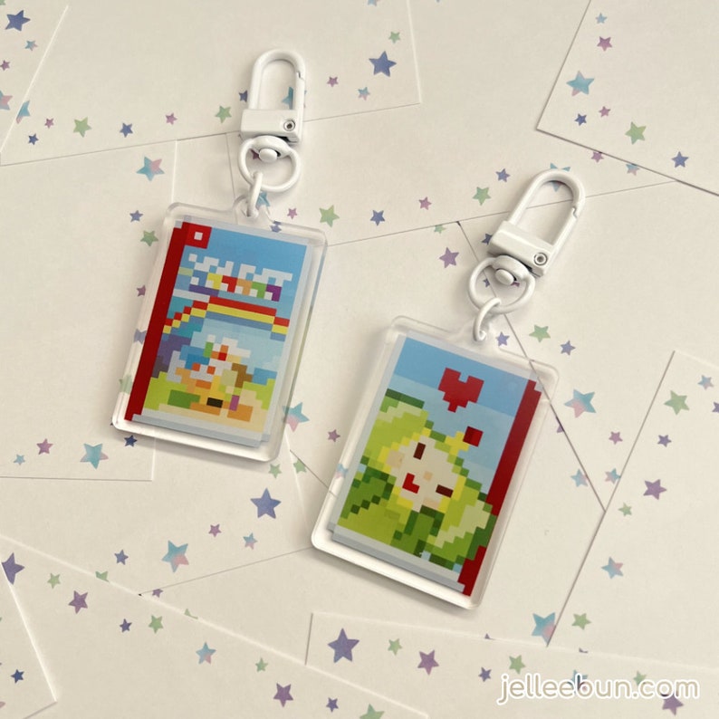 Pixel Art Mini Switch Game Keychains: Pikmin, Zelda, Splatoon, Katamari ...