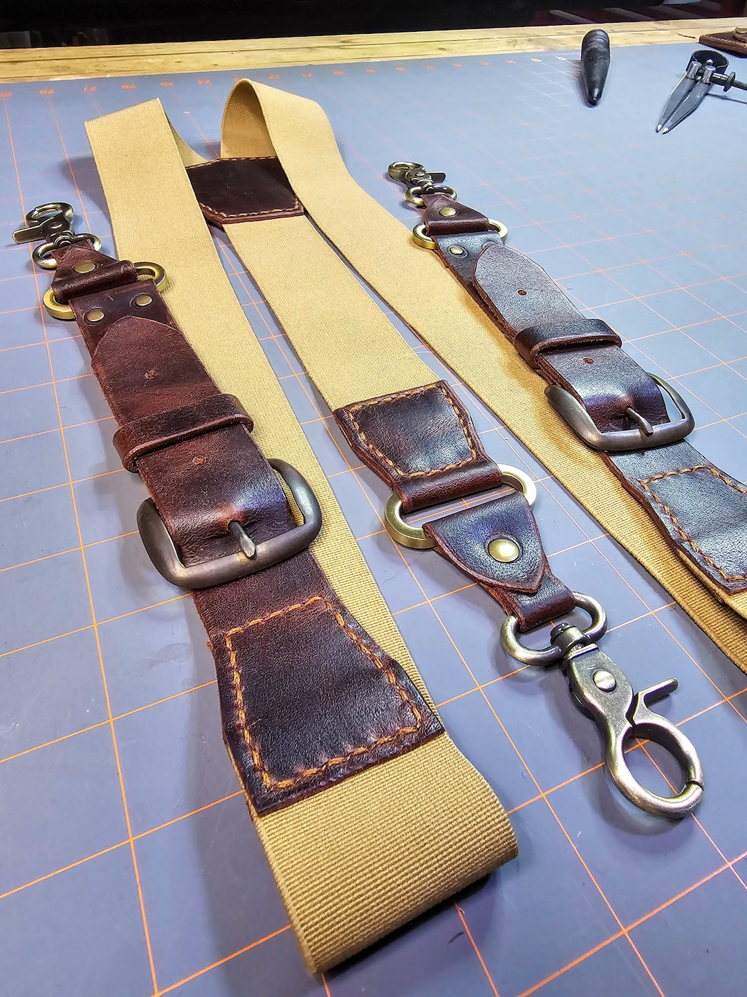 Custom Leather Suspenders - Etsy