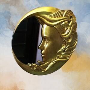 Moon Mirror, Celestial Mirror, Crescent Moon Mirror, Moon Mirror ...