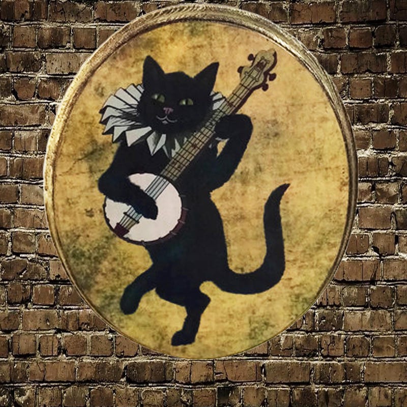 Banjo Cat - Etsy