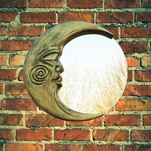 Moon Mirror Celestial Mirror Crescent Moon Mirror, Moon Mirror Mirror ...
