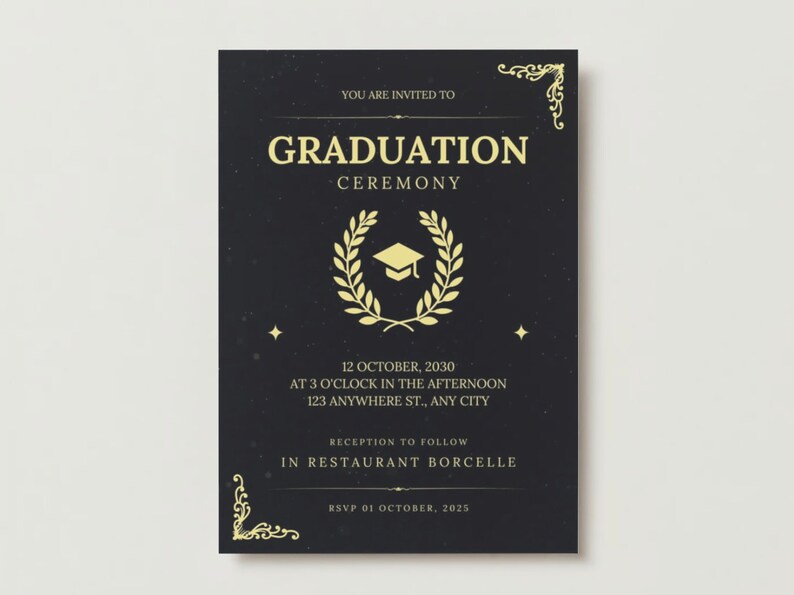 Graduation Invitation! 2024 GRAD Template - Etsy