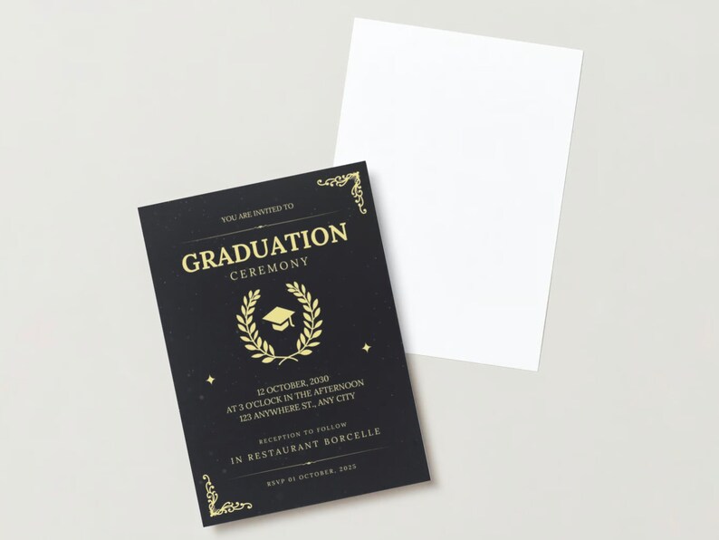 Graduation Invitation! 2024 GRAD Template - Etsy