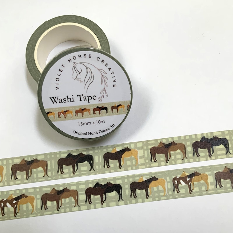 Plaid Washi Tape Black - Etsy
