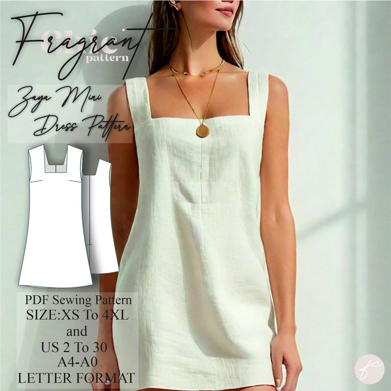 Square Neck Pattern - Etsy