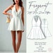 Halter Neck Mini Dress Pattern,summer Dress,sundress,fairy Flying Dress ...