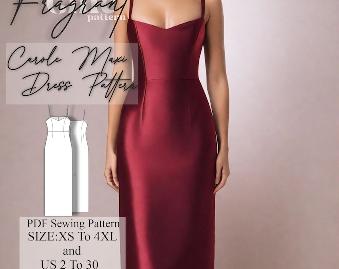 PDF Digital Sewing Pattern for Estelle Ankle Dress | Tent Dress Pattern ...