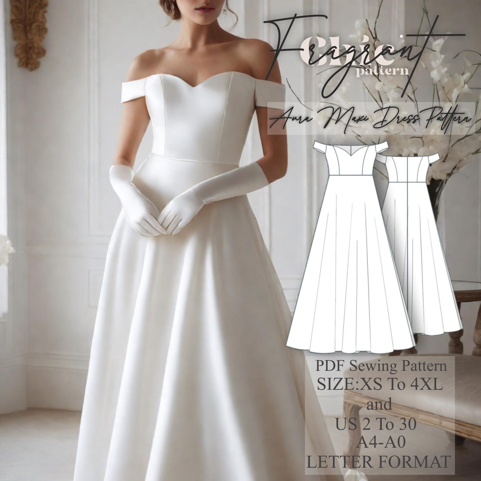 Ball Gown Dress Pattern,evening Gown Dress,victorian Dress,prom Dress ...