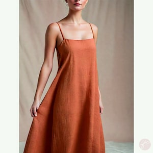 Summer Linen Maxi Dress Sewing Pattern,easy Dress Pattern,sundress ...