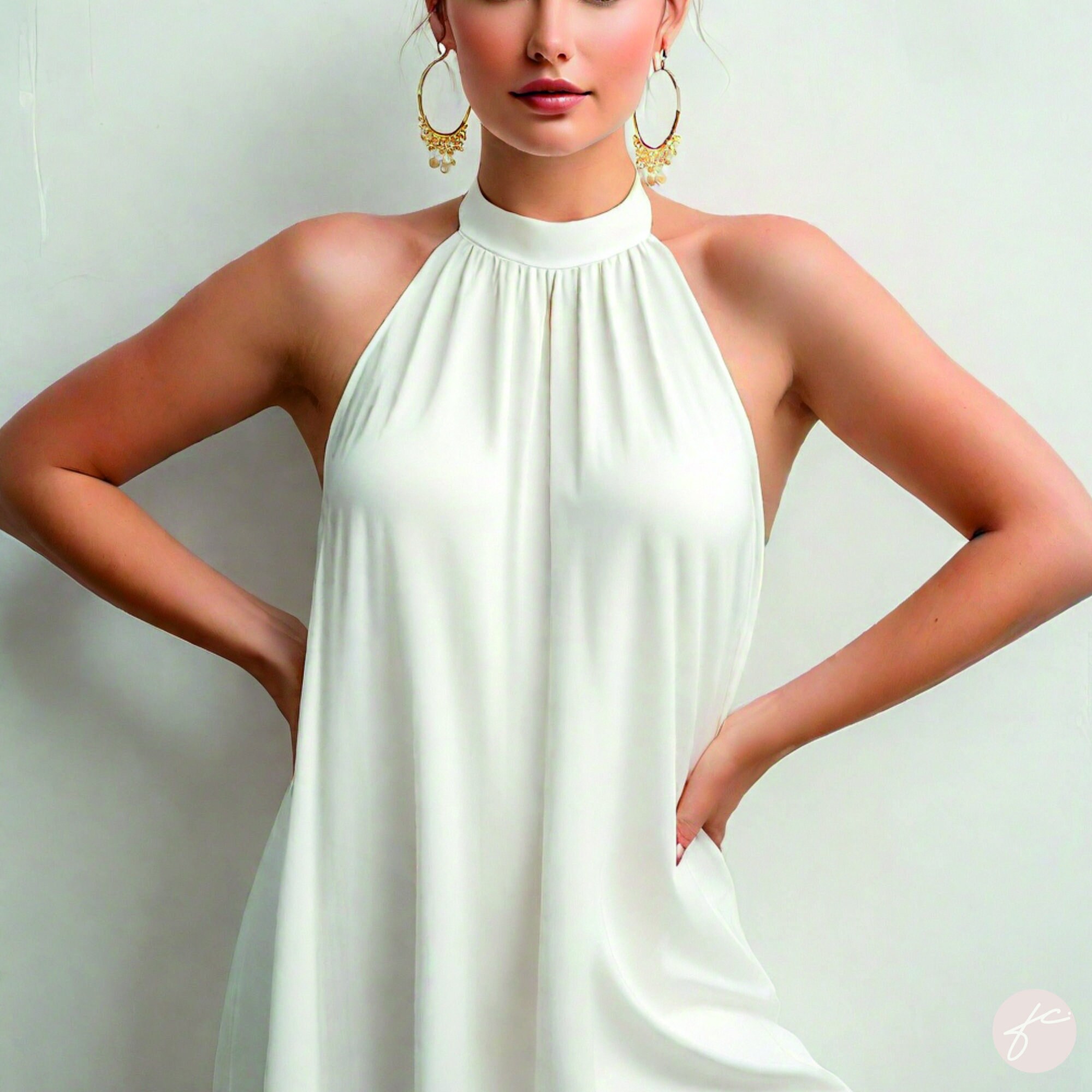 Halter Neck Mini Dress Pattern,summer Bridal Gown,evening Prom Dress ...