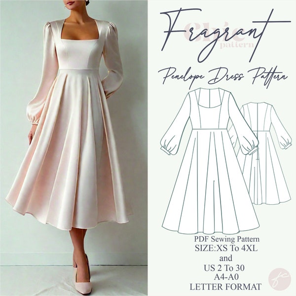 Evening Gown Pattern - Etsy