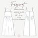 Strap Dress Sewing Pattern, Midi Dress Pattern, Women Dress Sewing ...