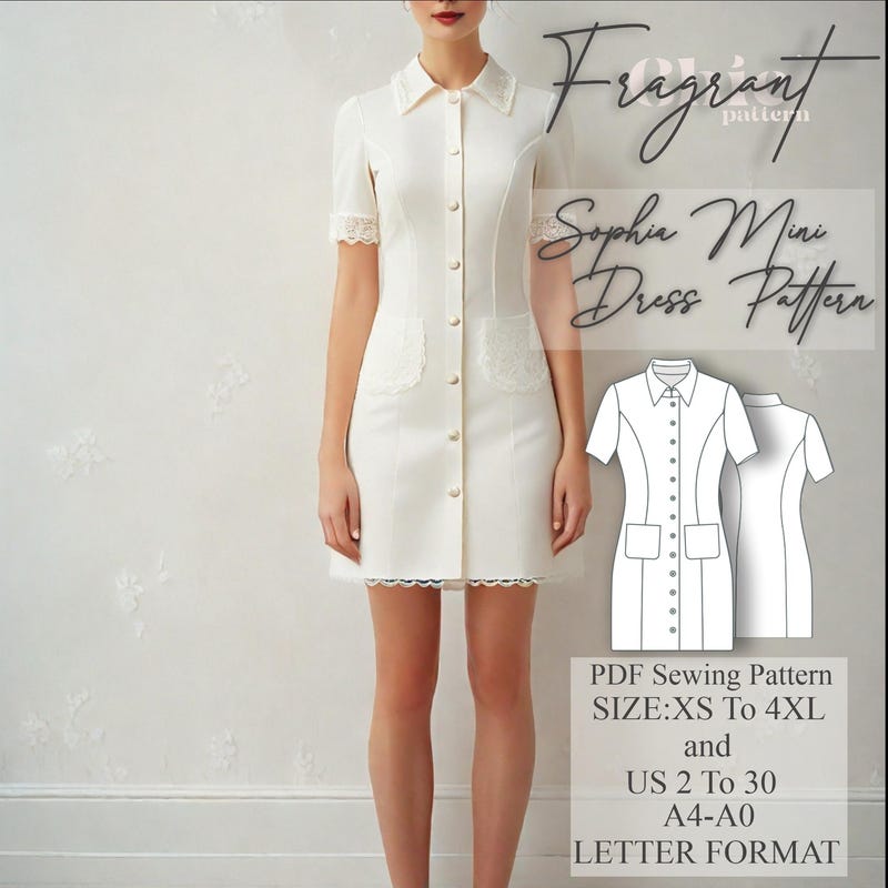 Plus Size Denim Dress Pattern - Etsy