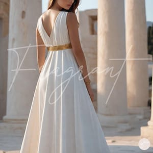 Deep V Neck Greek Fantasy Dress Sewing Pattern,greek Style Chemise ...