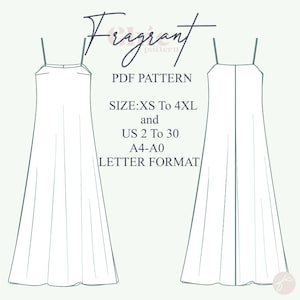 Summer Linen Maxi Dress Sewing Pattern,easy Dress Pattern,sundress ...