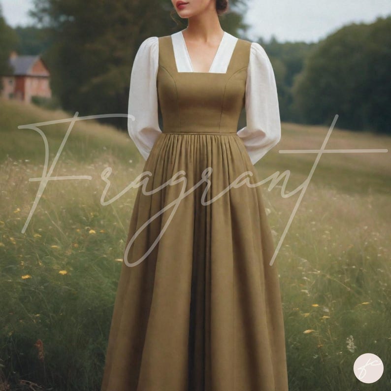 Renaissance Medieval Dress Pattern , Regency Dress Pattern | Maxi Dress ...