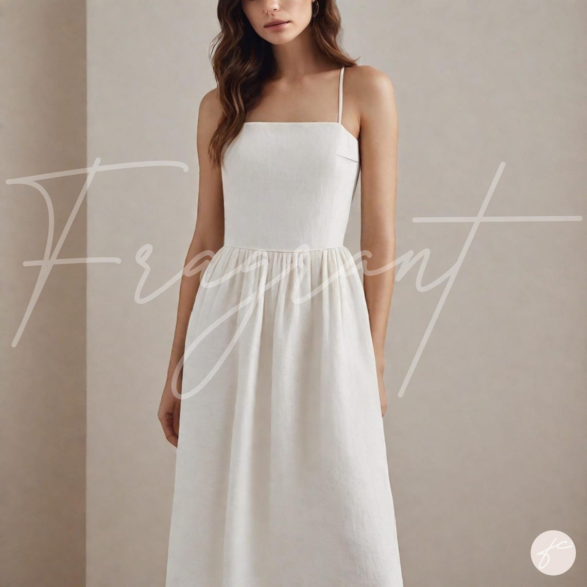 Strap Dress Sewing Pattern, Midi Dress Pattern, Women Dress Sewing ...