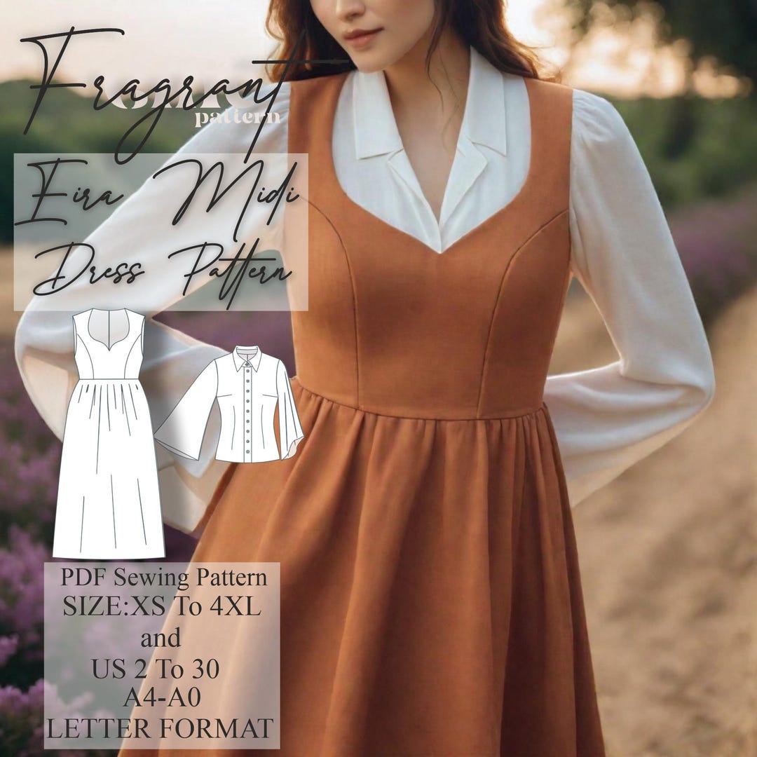 Renaissance Dress Pattern, Regency Dress Pattern, Medieval Dress ...