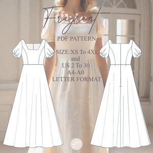 Fairy Cottagecore Dress Pattern,wedding Guest Dress,fairycore,flying ...