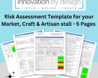 Editable Risk Assessment Template - Etsy Australia