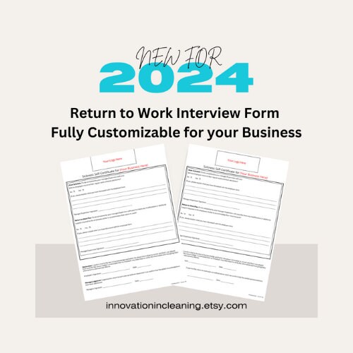 Return to Work After Sickness Template | Fully Editable Document ...