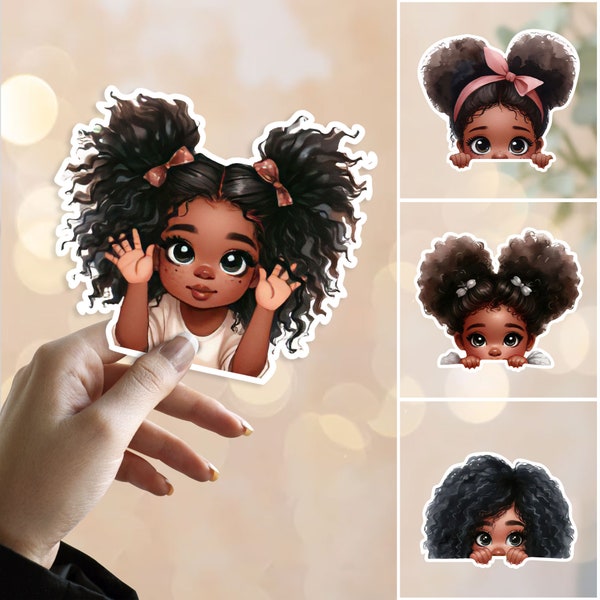 Black Girl Sticker - Etsy