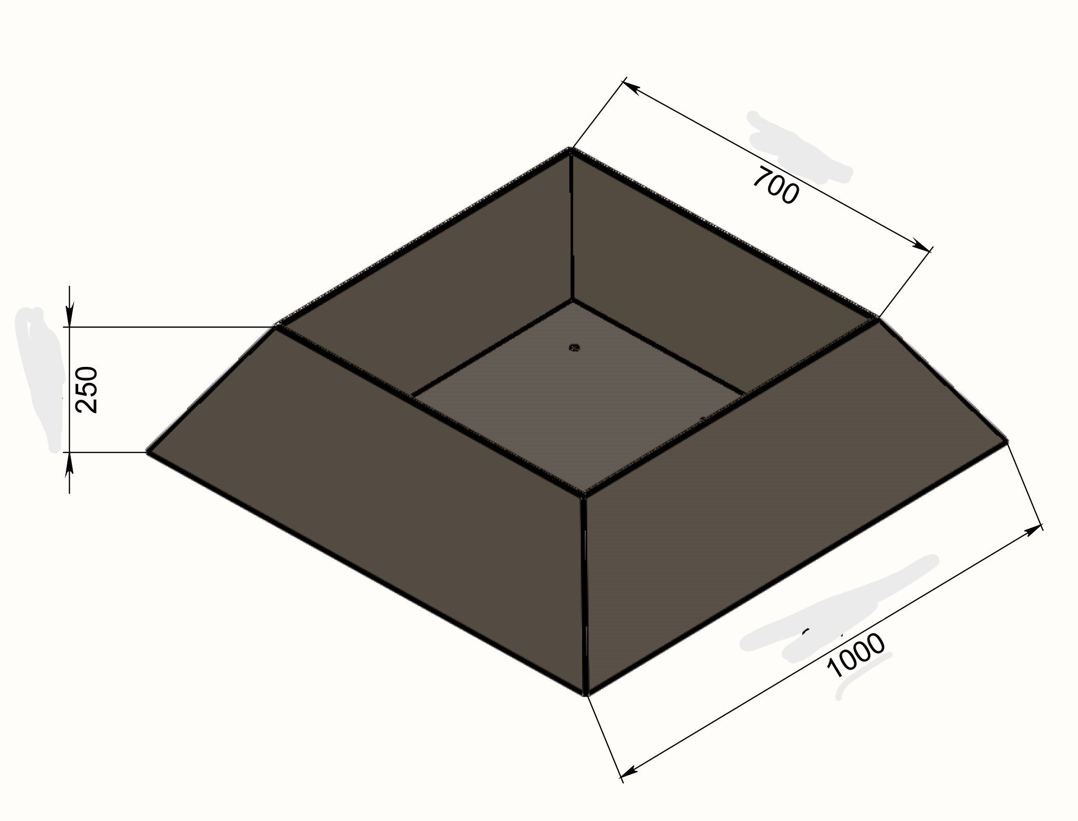 Digital Fire Pit Design Files Square Outdoor Metal Art for CNC Cutting ...