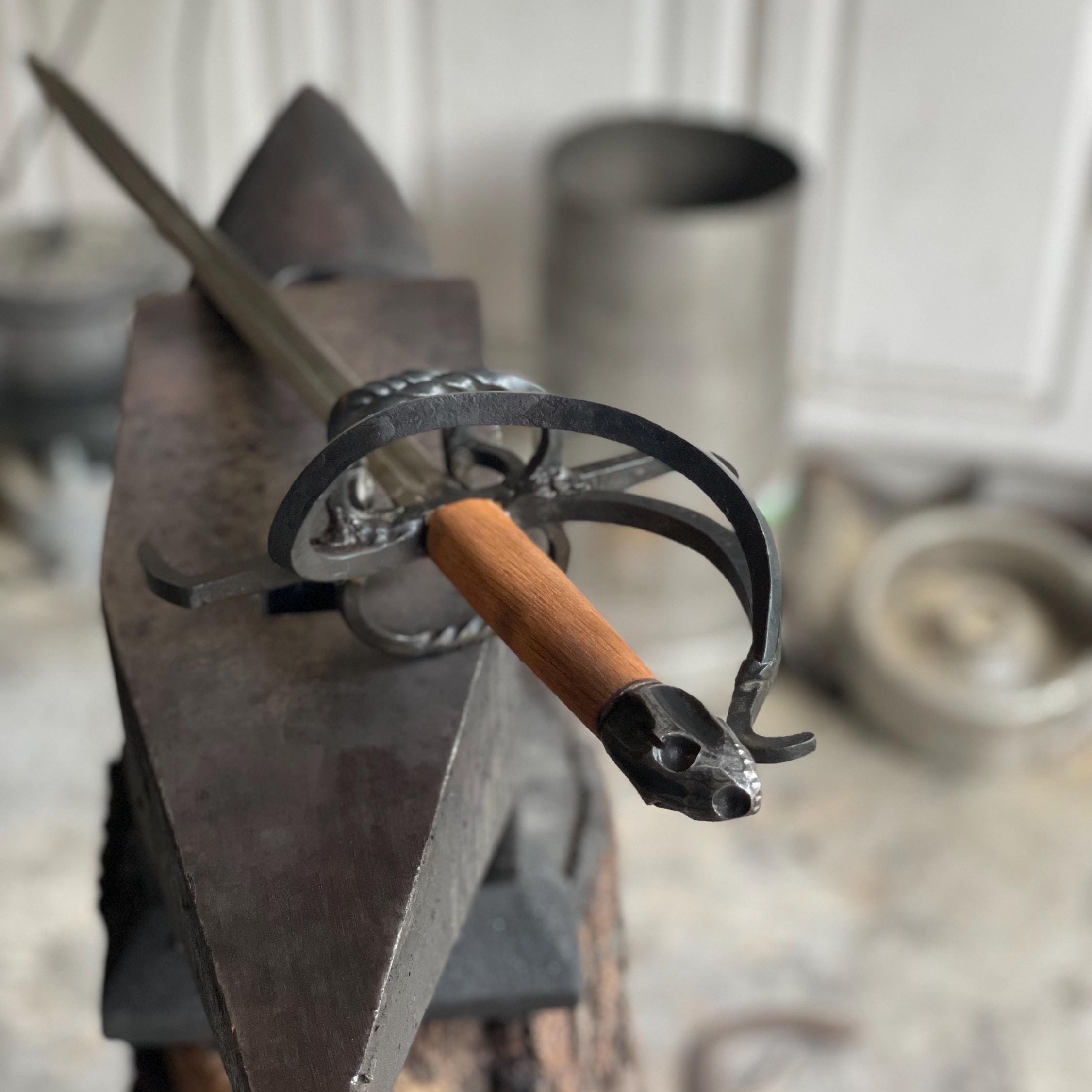 Hand Forged Wolf Skull Rapier Sword - Etsy