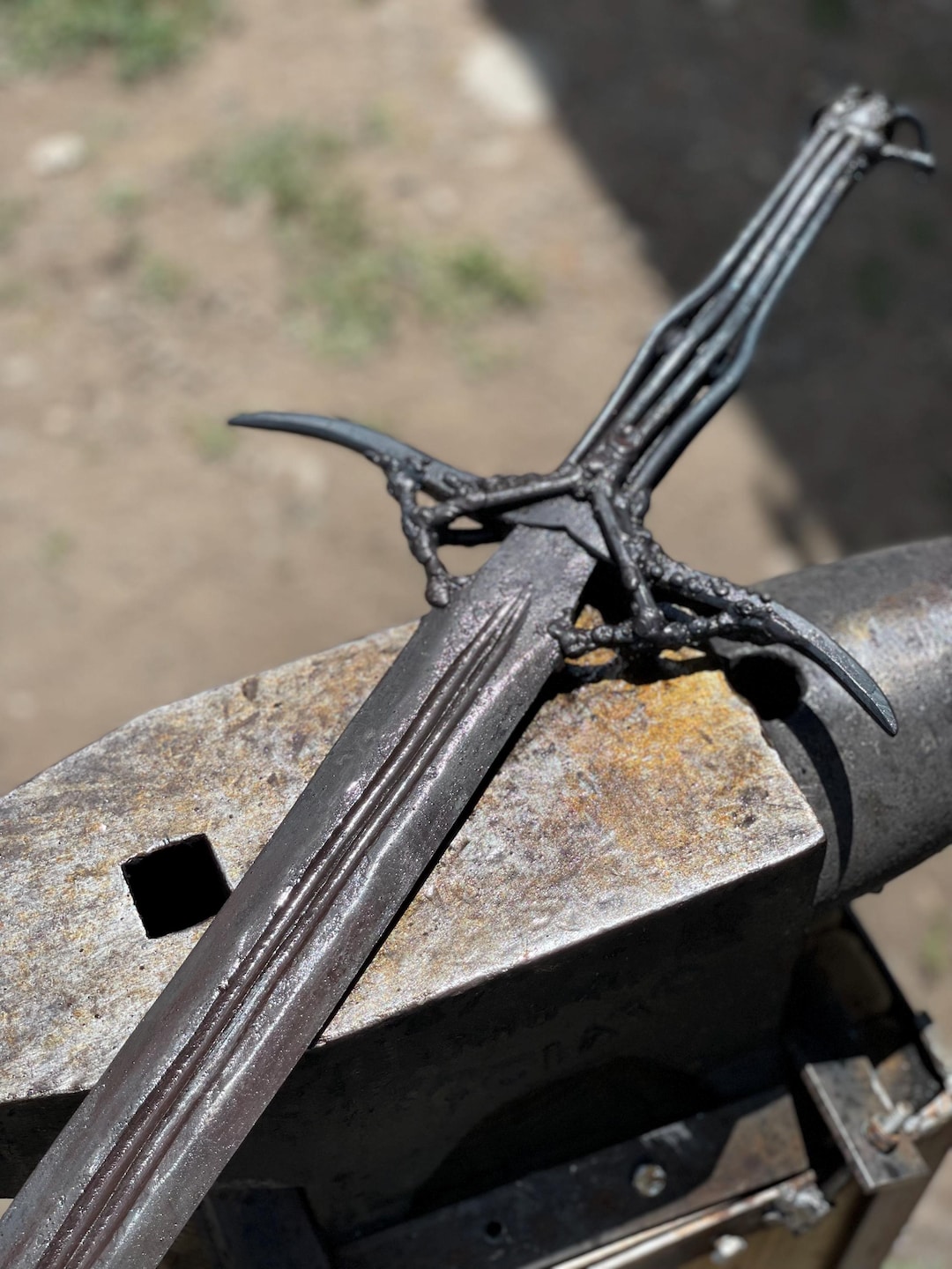 Hand Forged All Steel Sword - Etsy